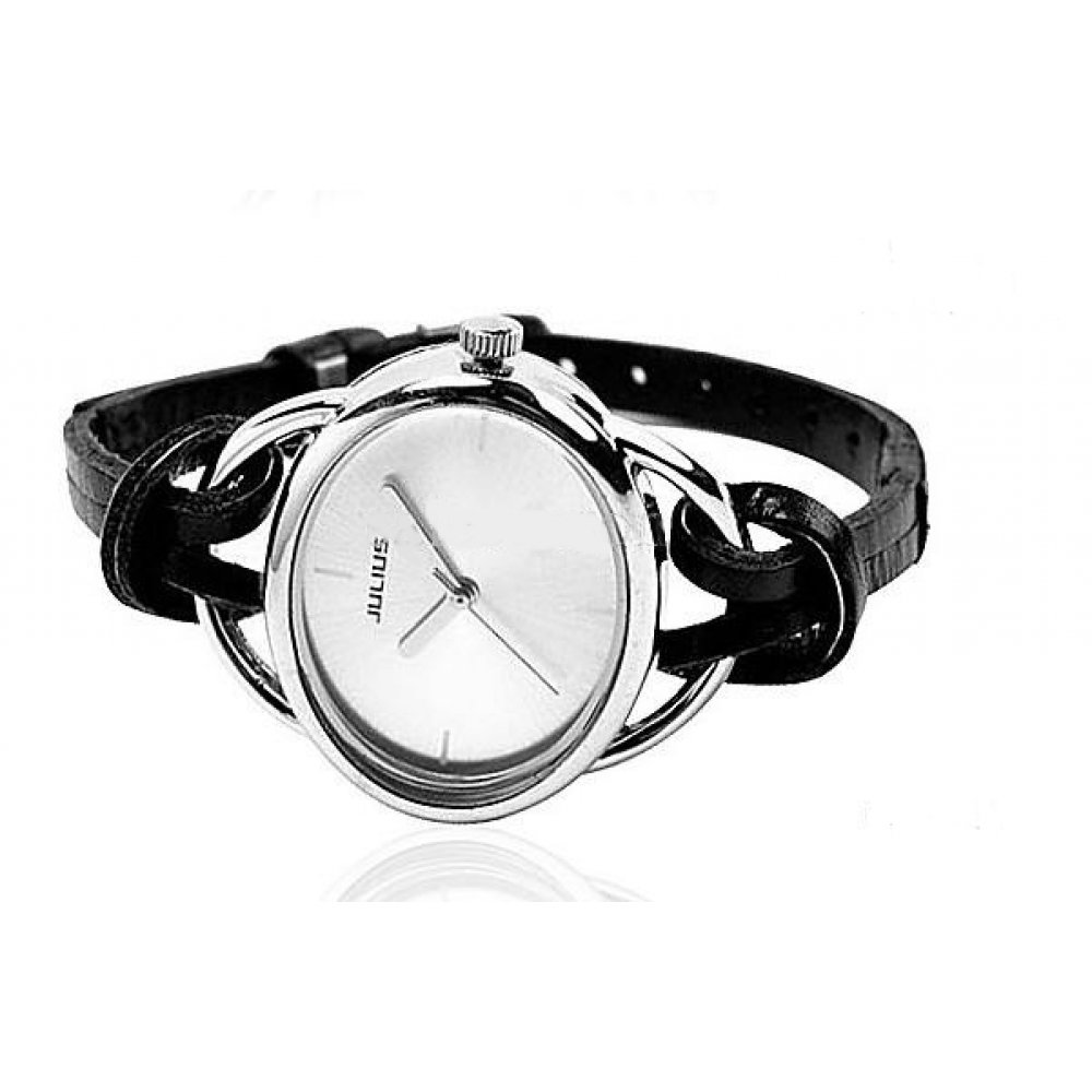 Ceas argint femei cu marcasite Sense