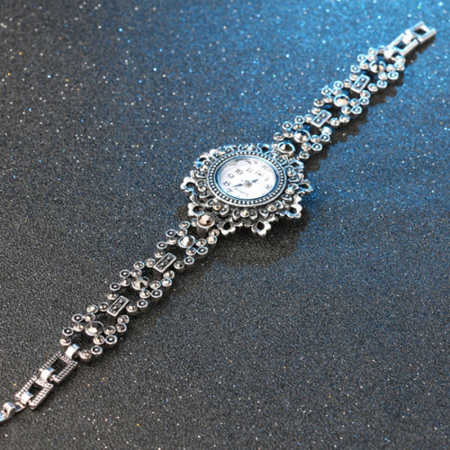 Ceas argint femei cu marcasite Maya