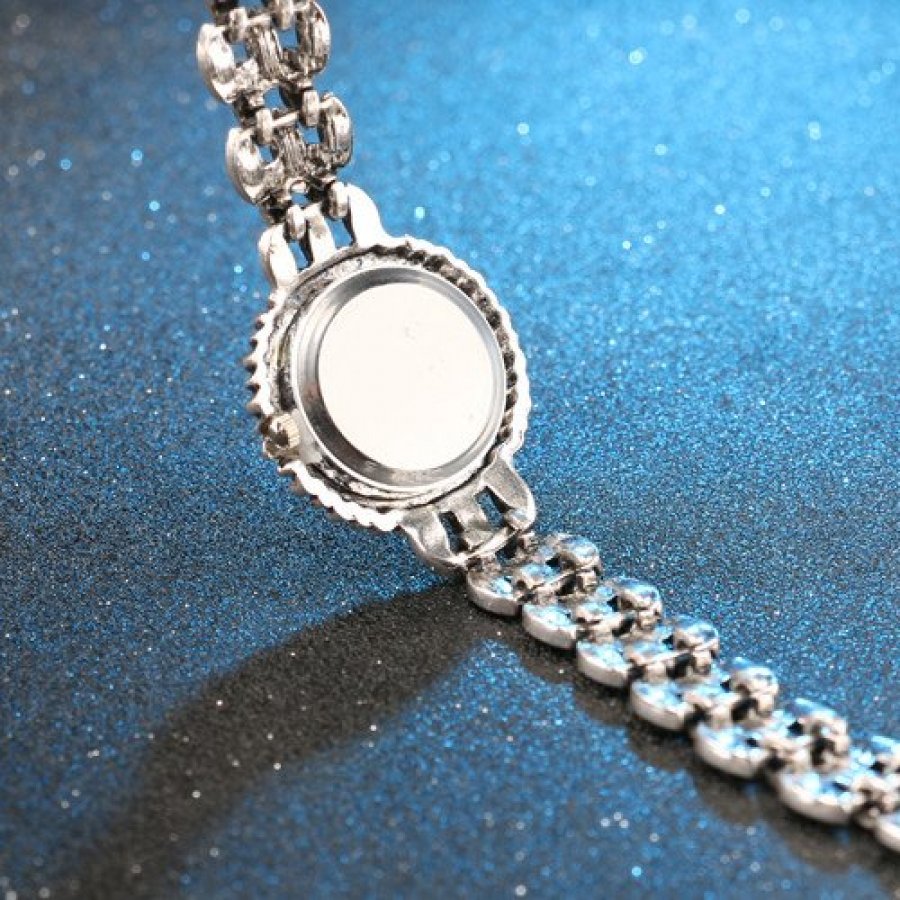 Ceas argint femei cu marcasite Sense