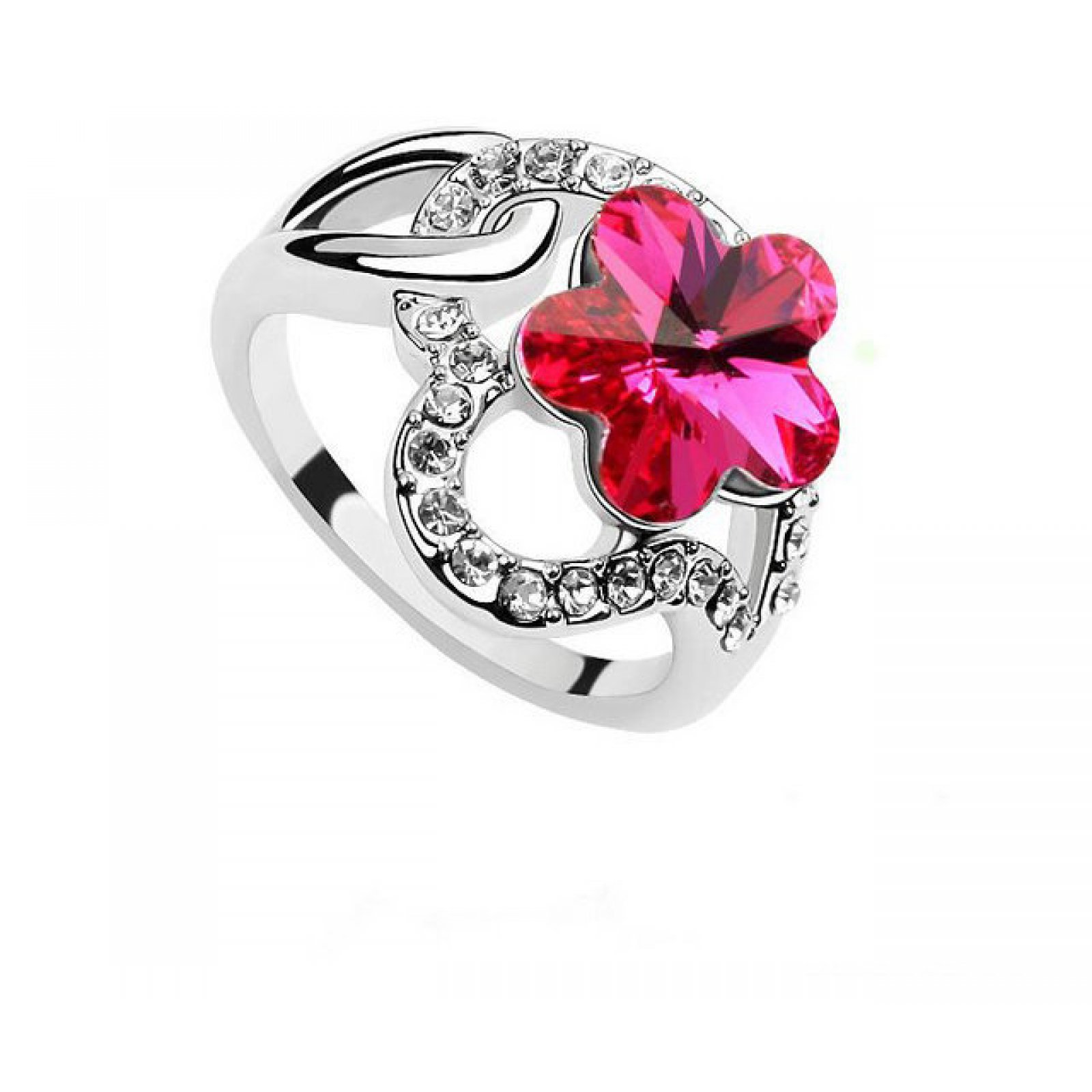 Inel Elemente Swarovski Floare